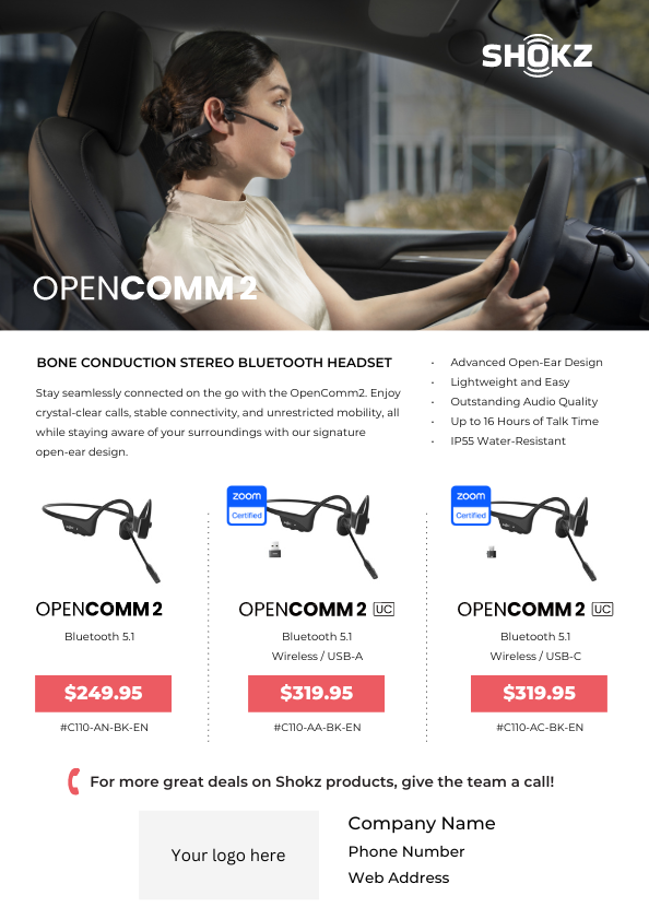 Marketing Shokz | OpenComm 2